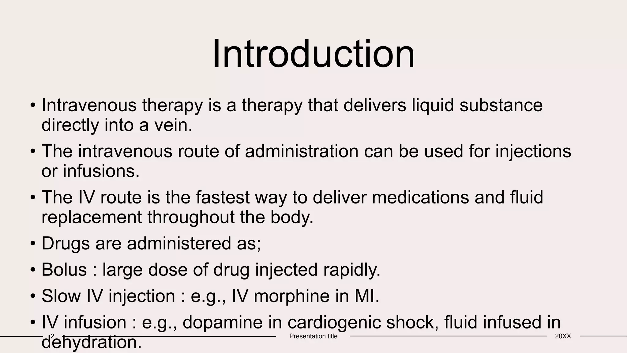 INTRAVENOUS INJECTION.pptx | First Aid | Injuries