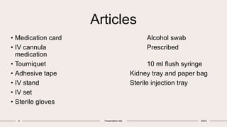 INTRAVENOUS INJECTION.pptx