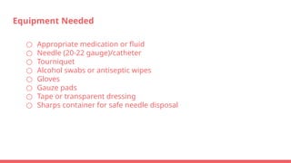 Intravenous injection methods and precautions.pptx