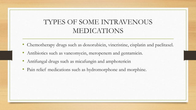 INTRAVENOUS INJECTION(IV) medication.pptx