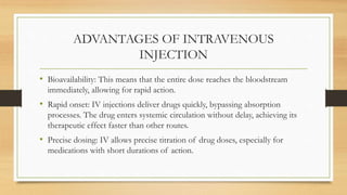INTRAVENOUS INJECTION(IV) medication.pptx