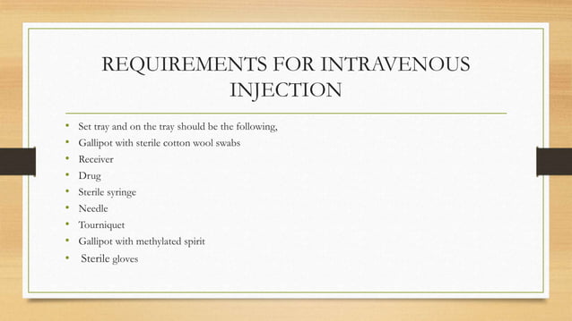 INTRAVENOUS INJECTION(IV) medication.pptx