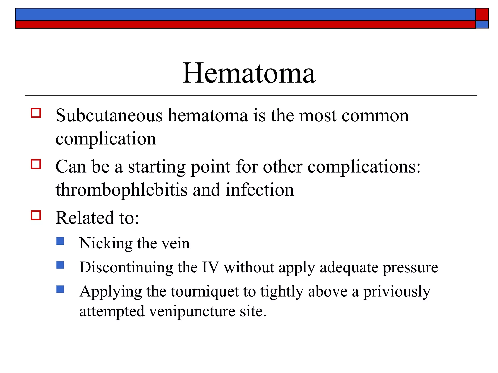 Intra venous therapy complications | PPT