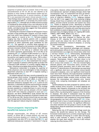 Intravenous thrombolysis for acute ischemic stroke 2014 | PDF