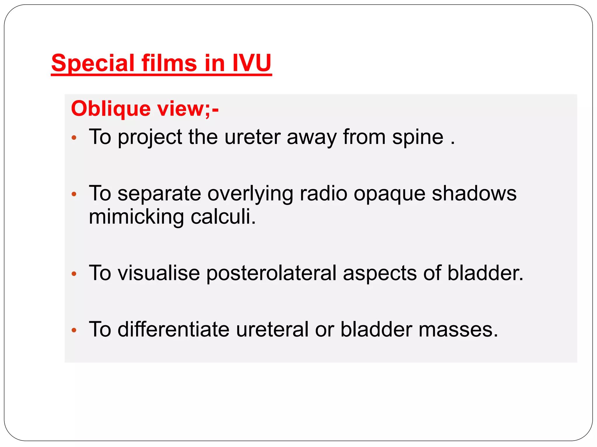 Intravenous urogram ( Sandip Gautam ) | PPTX