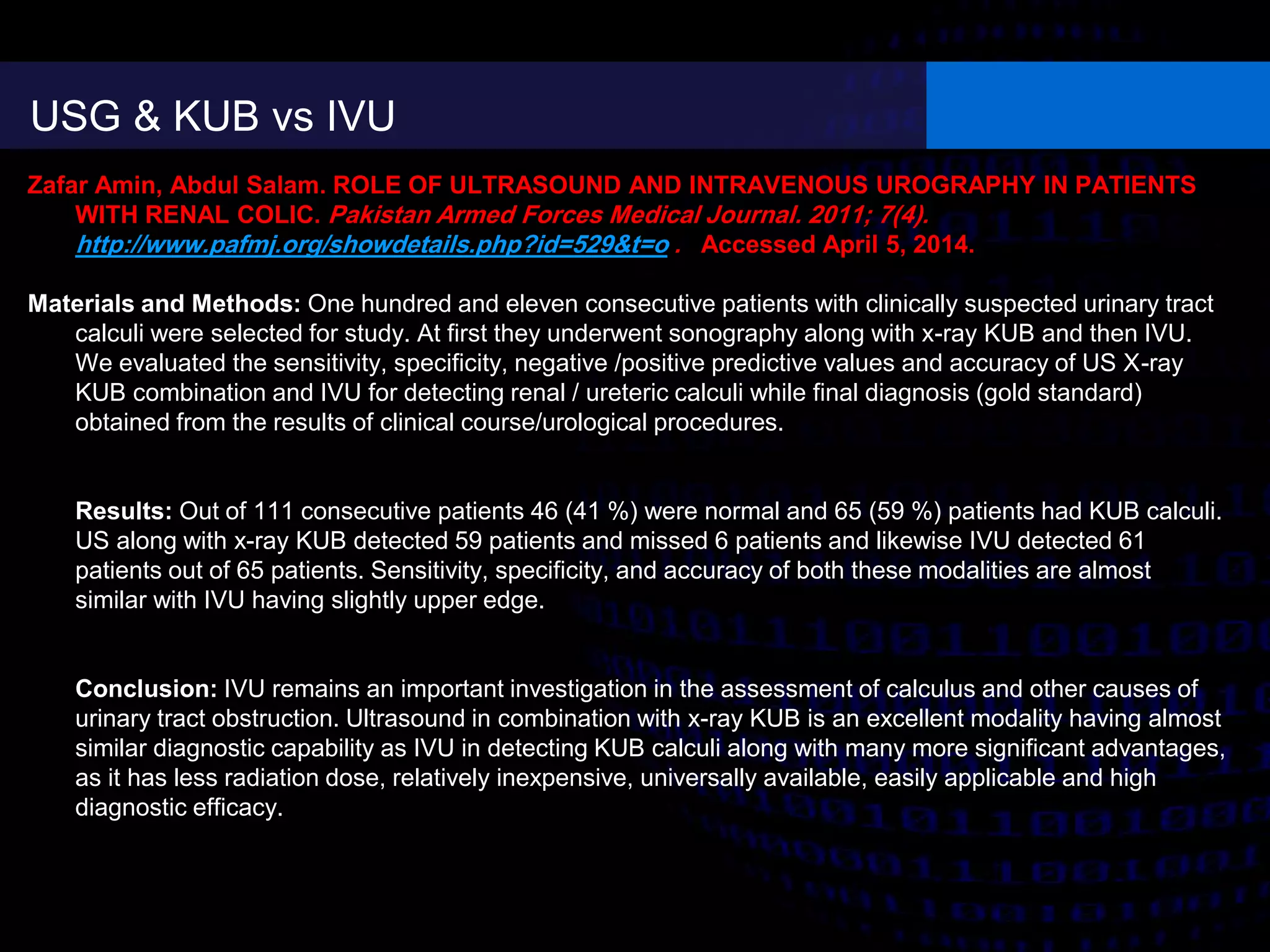 Intravenous urography (IVU) | PDF