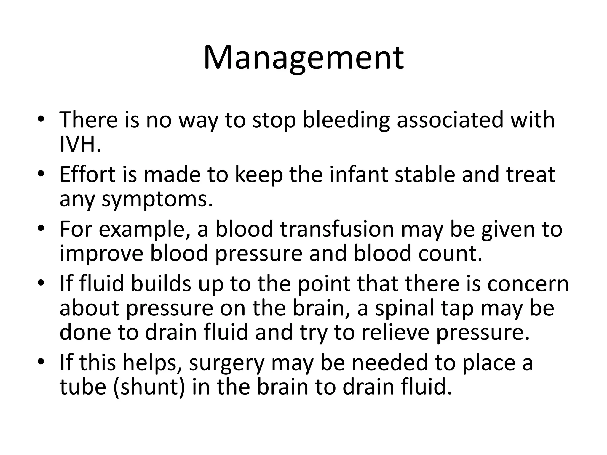 Intraventricular hemorrhage | PPTX