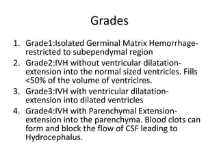 Intraventricular hemorrhage | PPTX