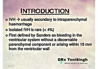 Intraventricular hemorrhage | PDF