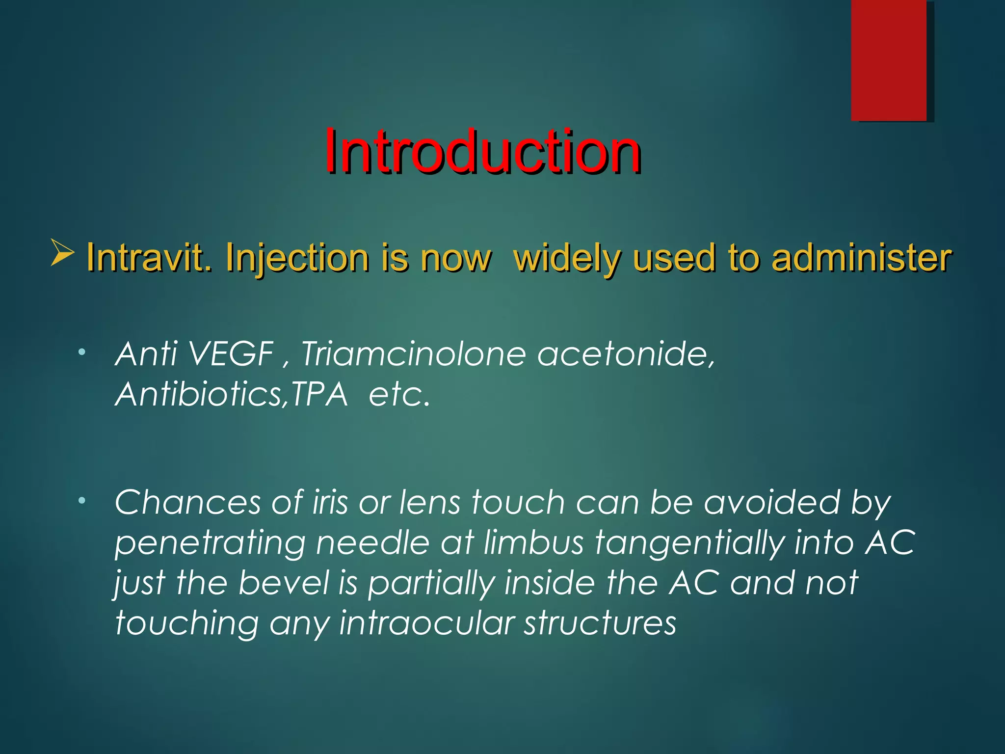 A Simple And Novel Ac Paracentesis Device For Safe Intravitreal Injection Ppt Eye And Vision