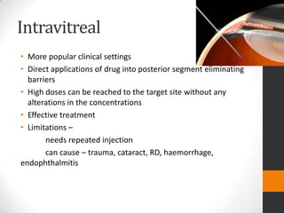 Intravitreal antibiotics new | PPT