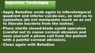 Intravitreal injection | PPTX