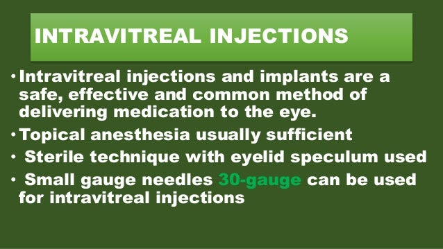 Intravitreal Injection