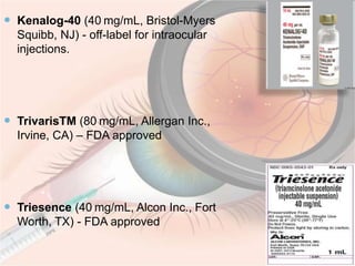Kenalog Eye Injection