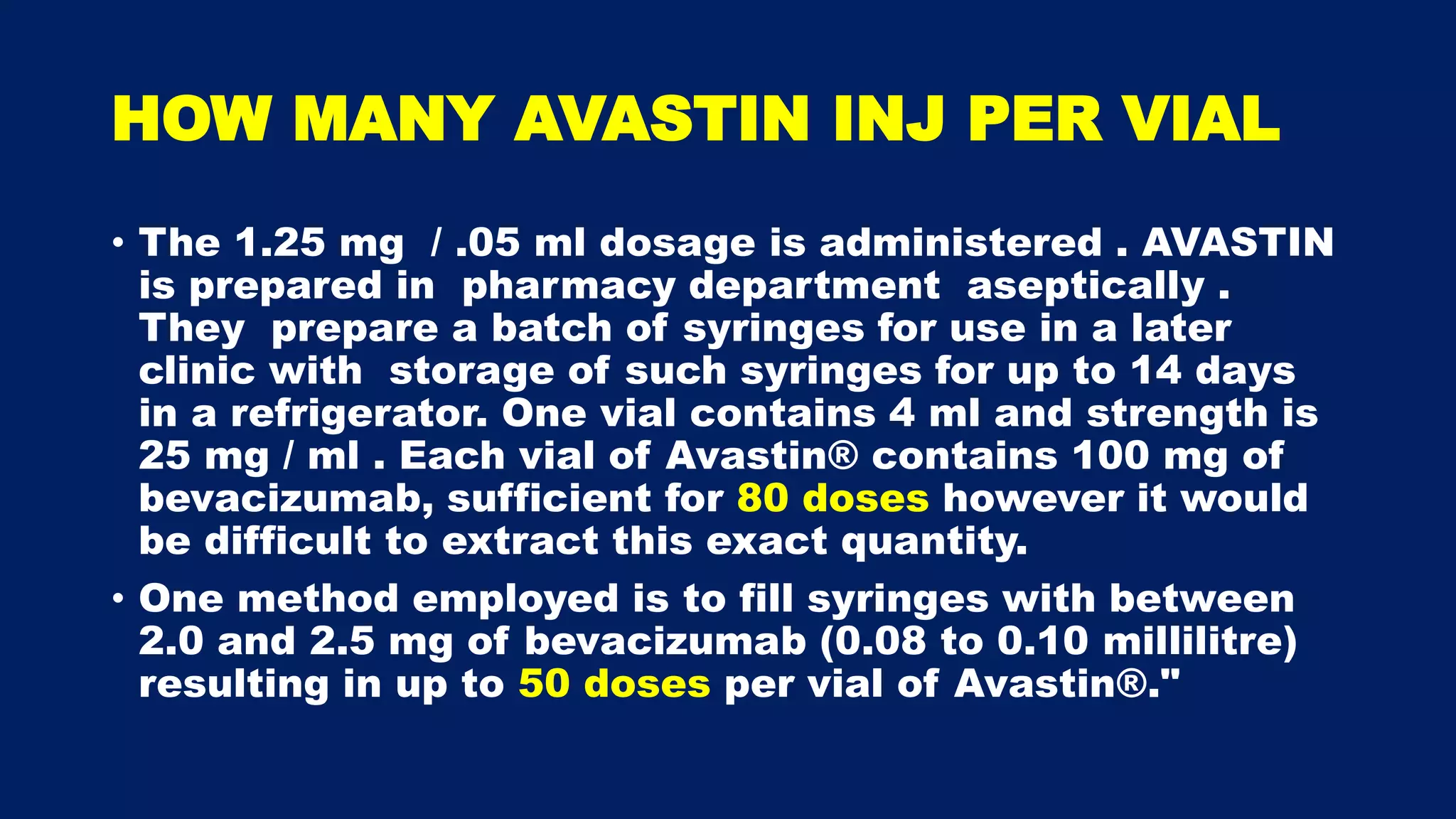Intravitreal injection avastin facts and myths | PPT