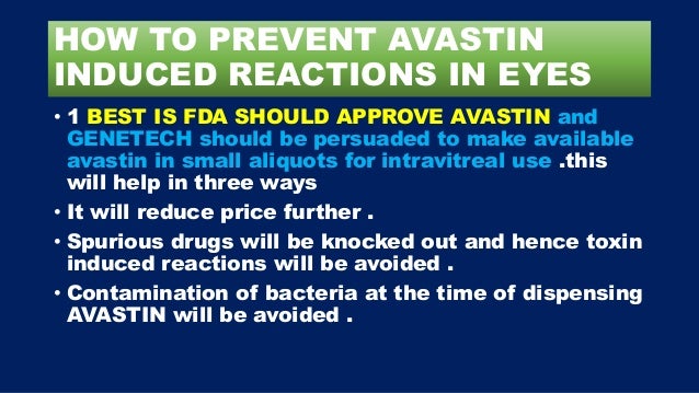 Intravitreal injection avastin facts and myths