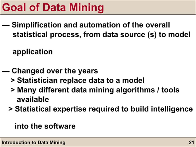 Introduction to Data Mining | PPT