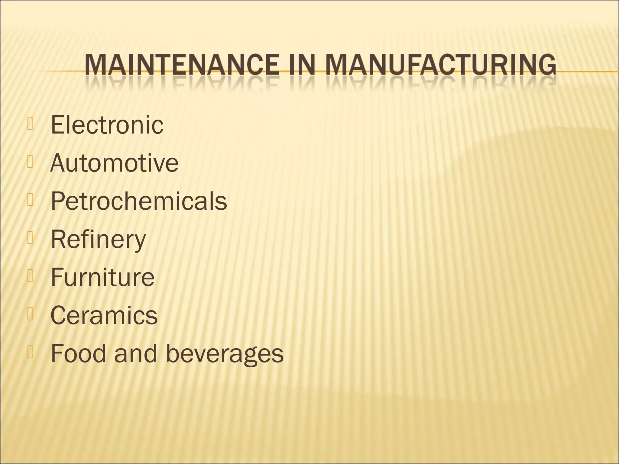 Introduction to maintenance | PPT