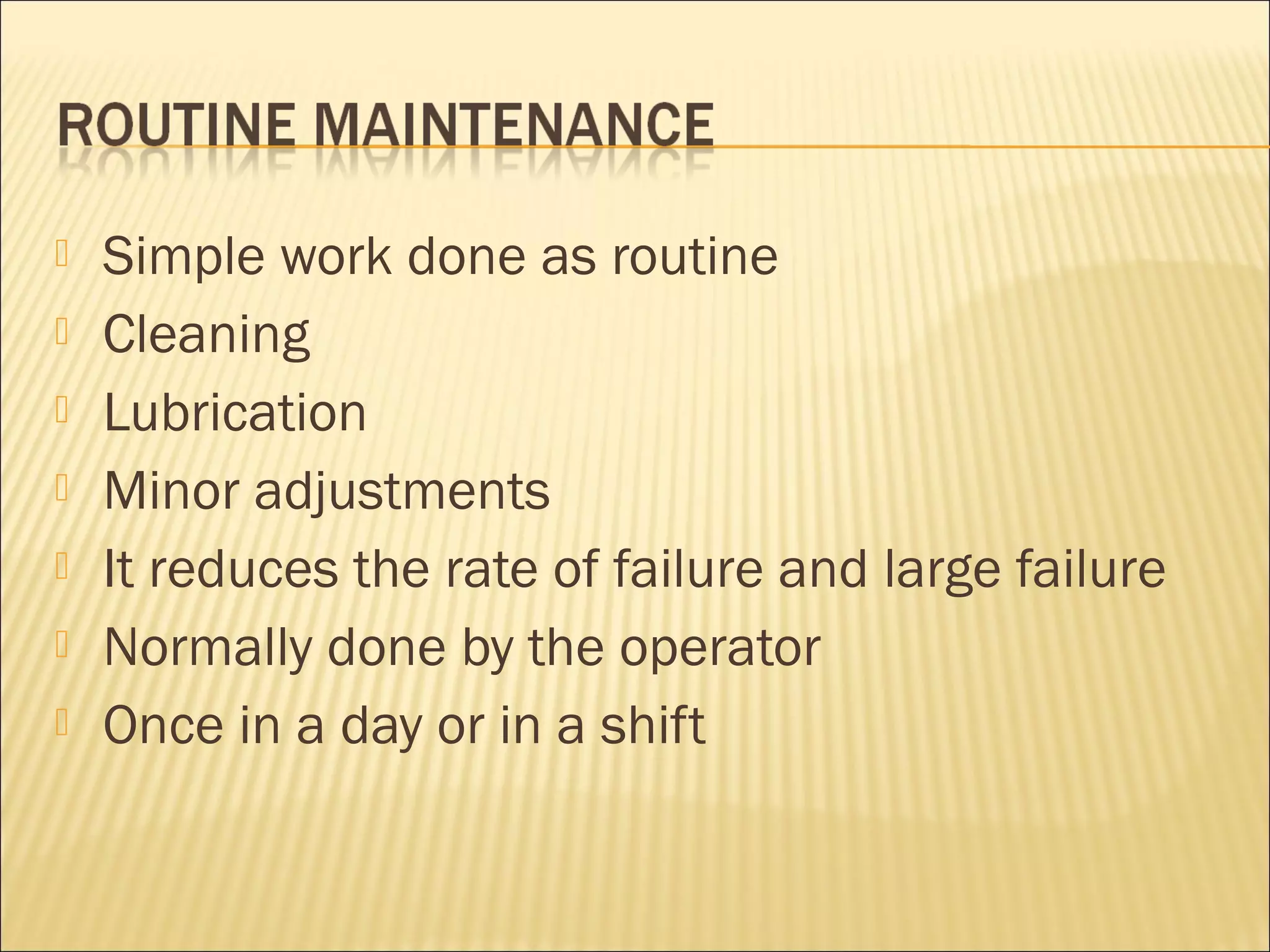Introduction to maintenance | PPT