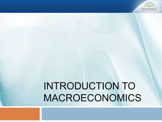 Intrduction to macroeconomics | PPT