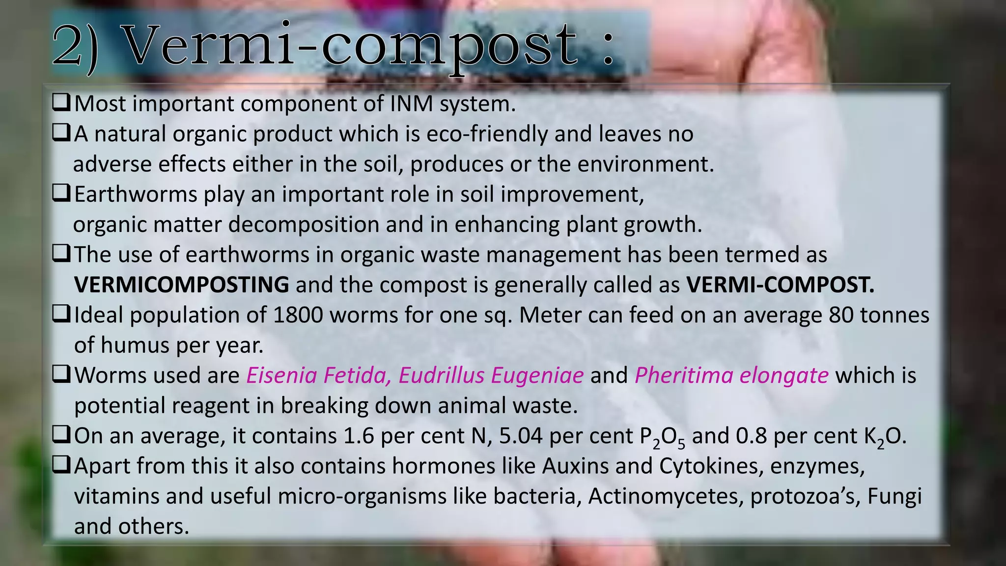Intregrated nutrient management | PPTX