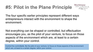 Intrepreneurship using effectuation principles | PPT