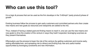 Intrepreneurship using effectuation principles | PPT