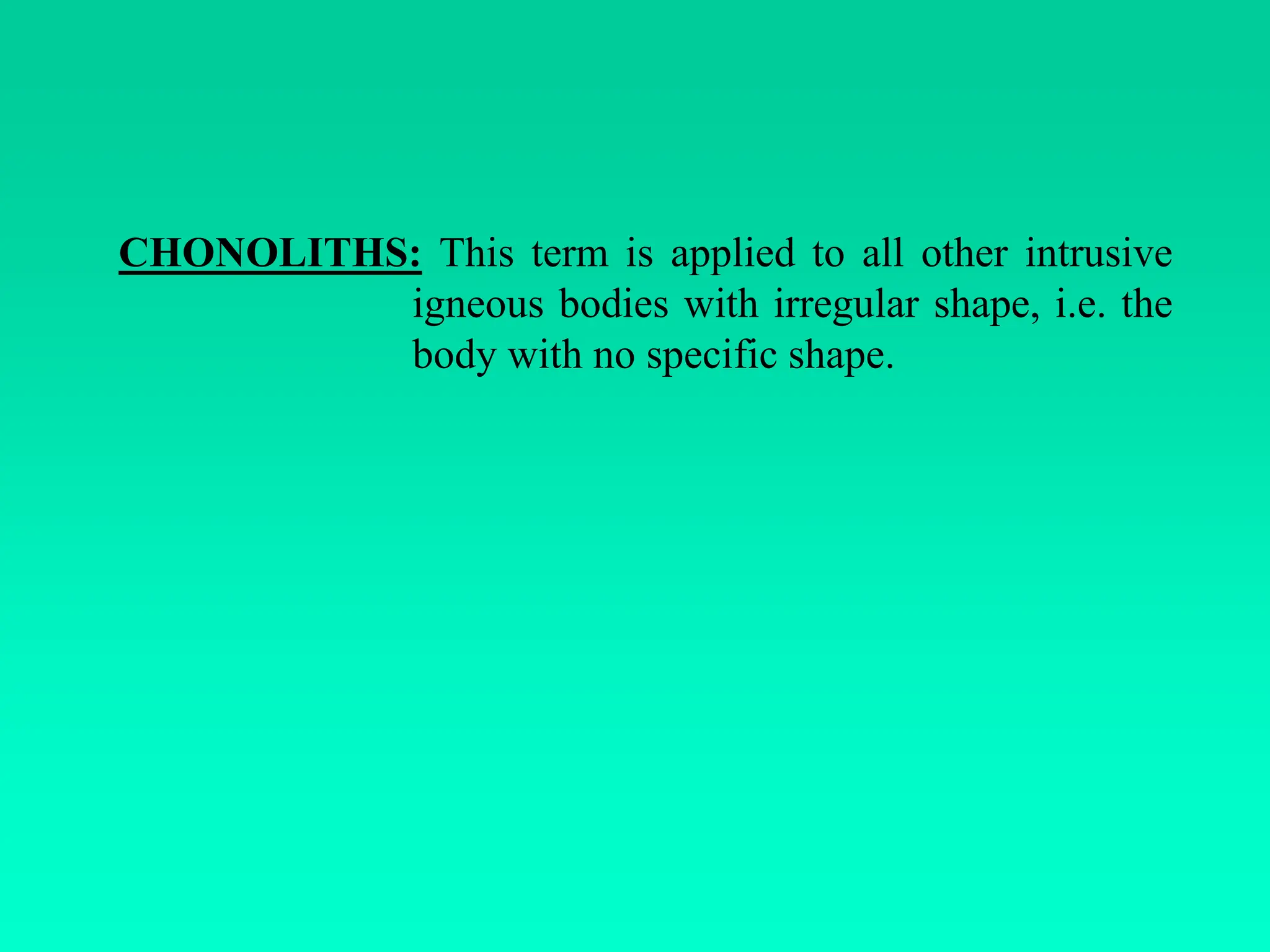 Forms of igneous rock bodies and textures | PPT