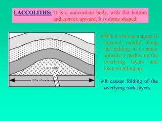 Forms of igneous rock bodies and textures | PPT