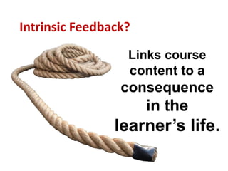 Course Design Intrinsic Feedback eLearning | PPTX