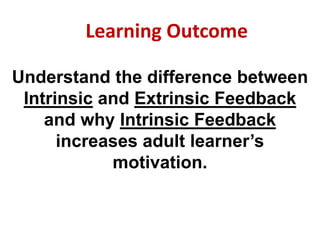 Course Design Intrinsic Feedback eLearning | PPTX