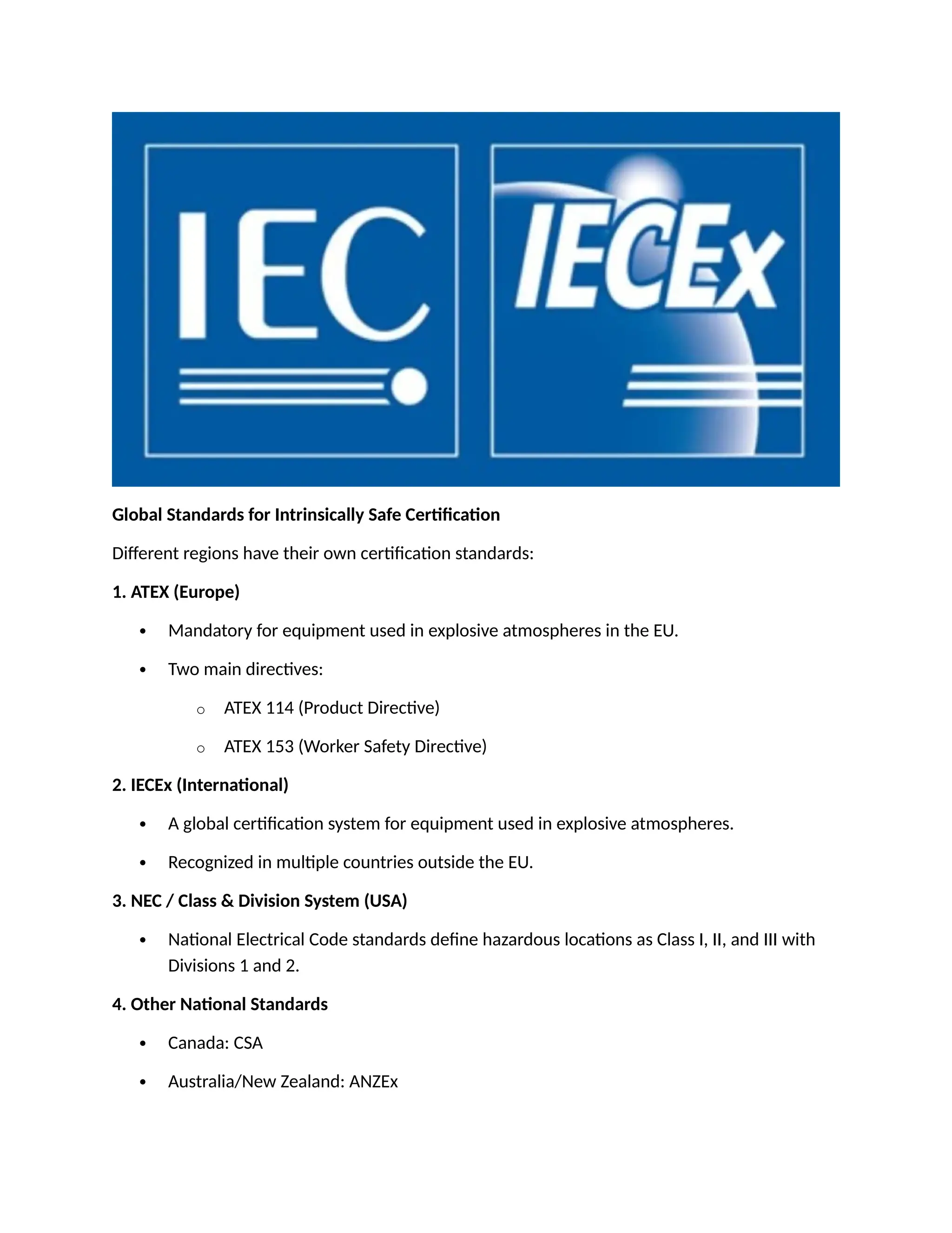 Intrinsically Safe Certification: Complete Guide for Hazardous Areas ...