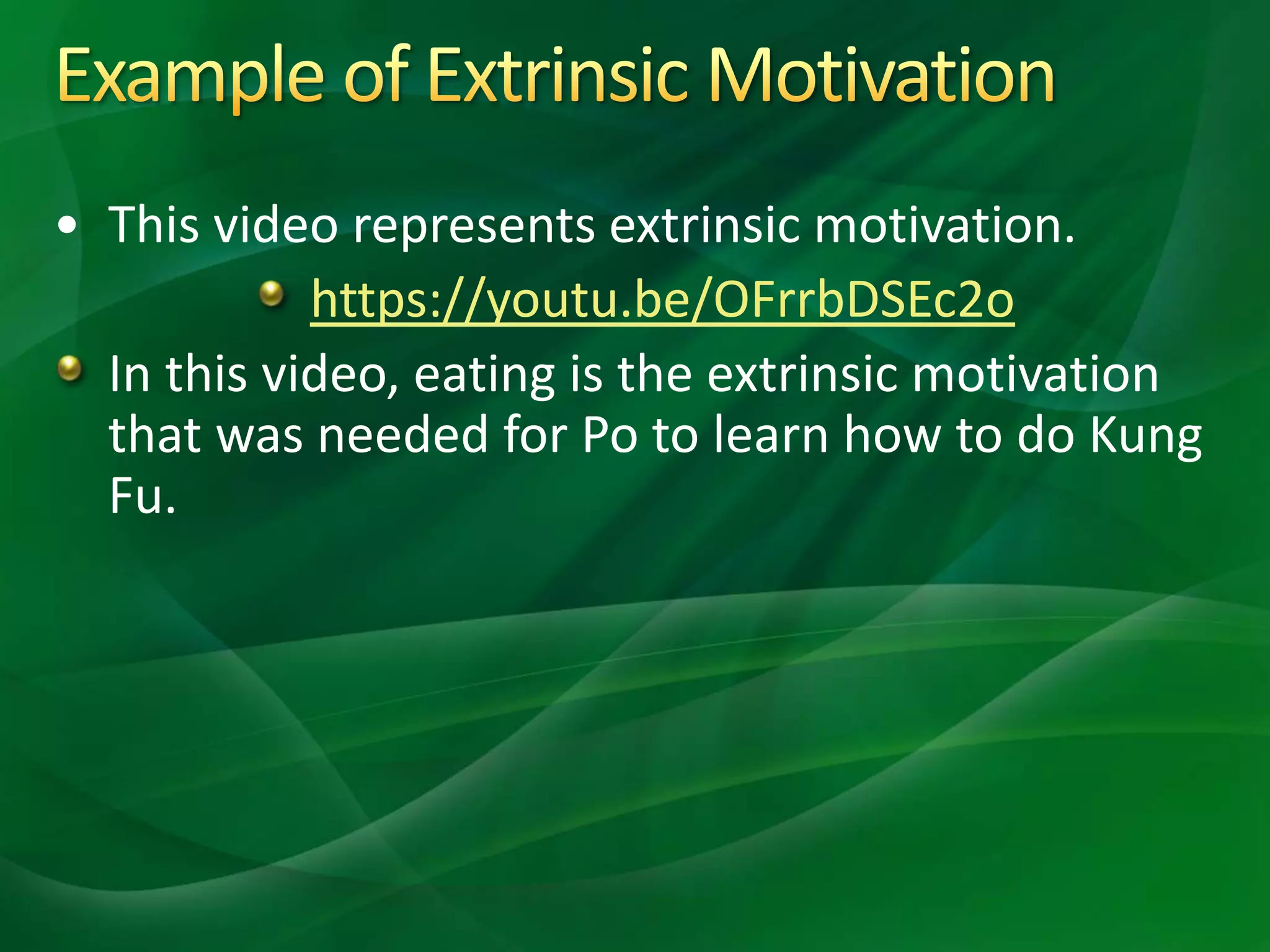 Intrinsic and extrinsic motivation | PPTX