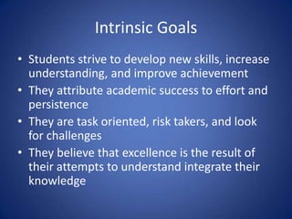 Intrinsic Goals | PPTX