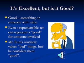 Intrinsic good and instrumental good | PPT