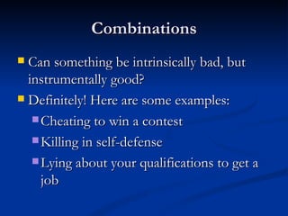 Intrinsic good and instrumental good | PPT