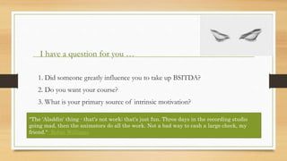 Intrinsic Motivation in Animation | PPTX | Computer Animation ...