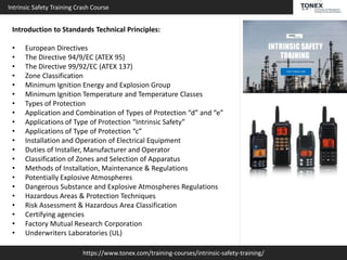 Intrinsic Safety Training Crash Course : Tonex Training | PPTX