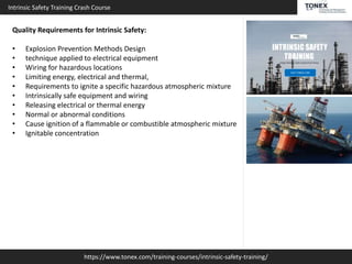 Intrinsic Safety Training Crash Course : Tonex Training | PPTX