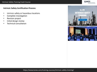 Intrinsic Safety Training Crash Course : Tonex Training | PPTX