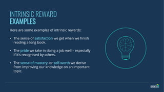 Intrinsic vs Extrinsic Rewards | PDF