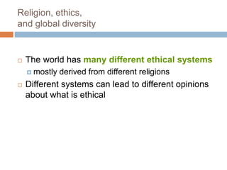 Ethics in International Business slides pptx | PPTX