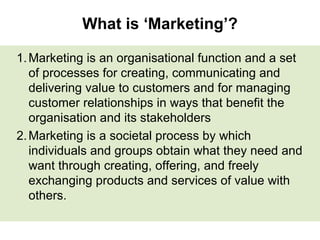 Introduction to marketing | PPT