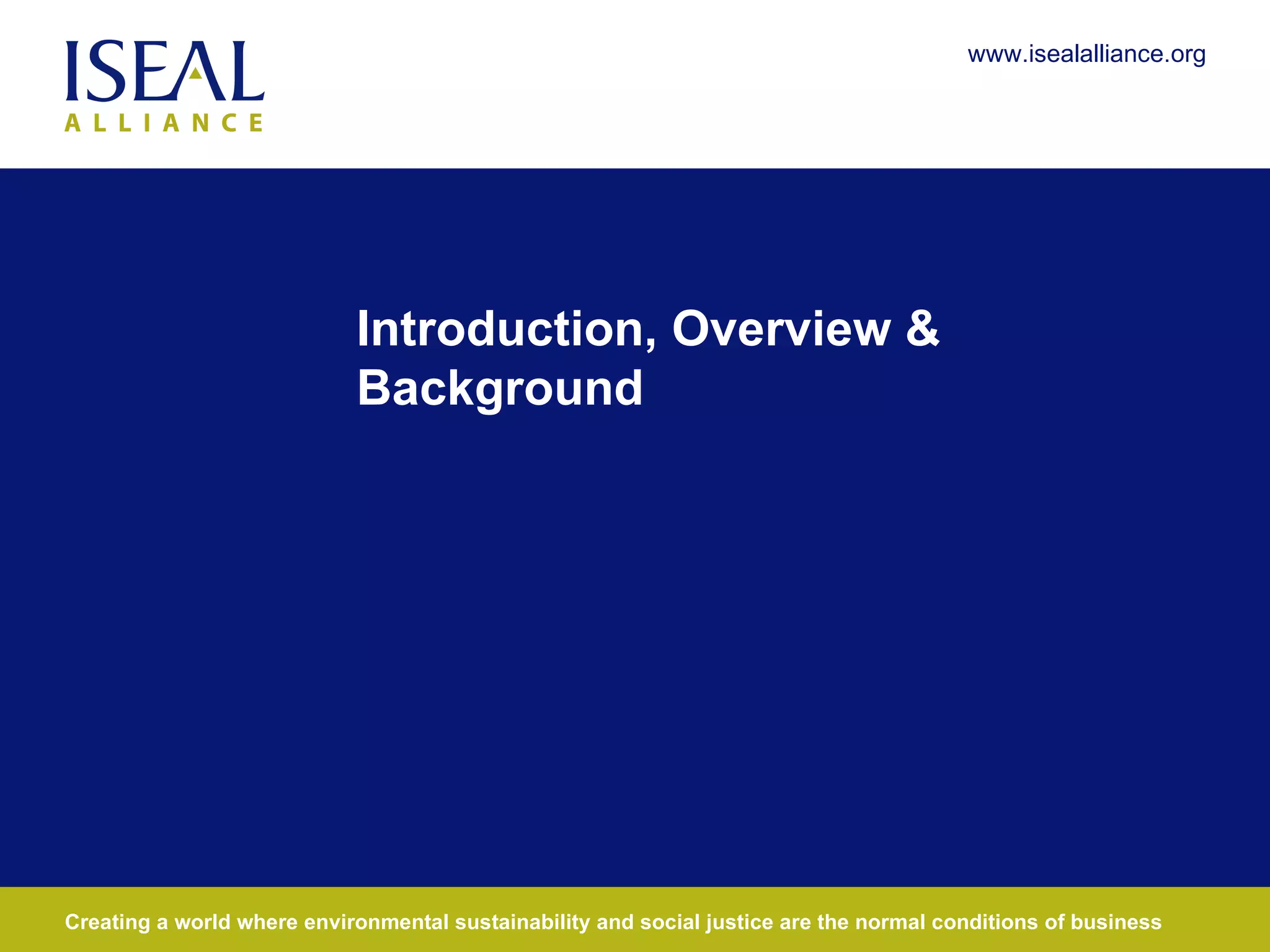 Introduction, Overview & Background | PPT