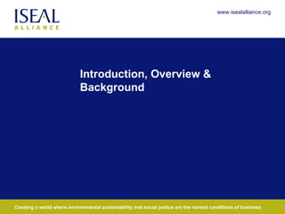 Introduction, Overview & Background | PPT