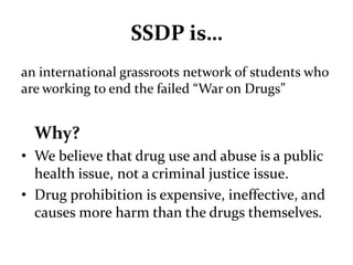 Intro to SSDP - West Virginia University Chapter | PPTX | Substance ...