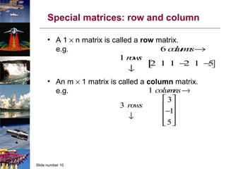 Intro to Matrices | PPT