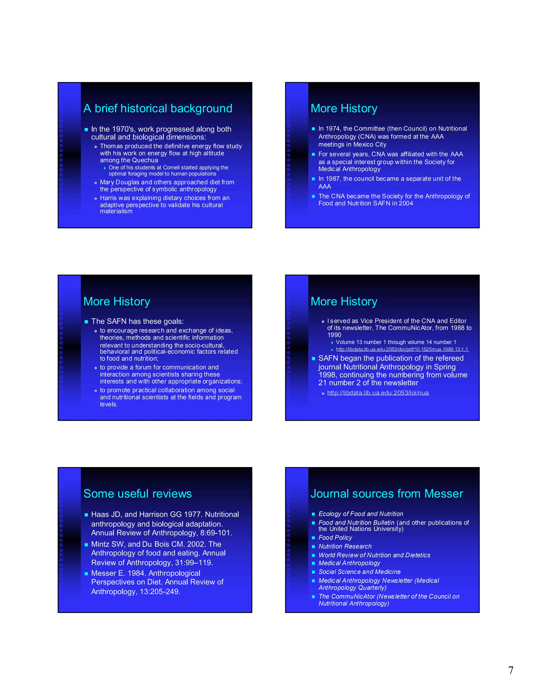 Nutritional Anthropology and Me | PDF