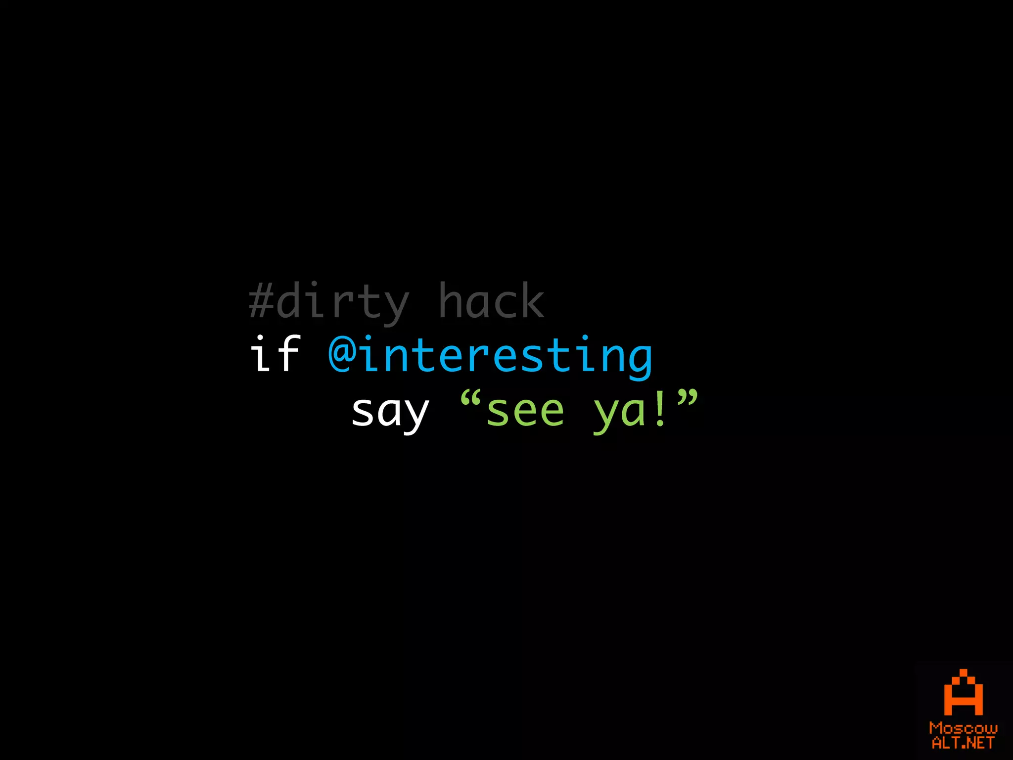 Moscow ALT.NET Intro | PDF