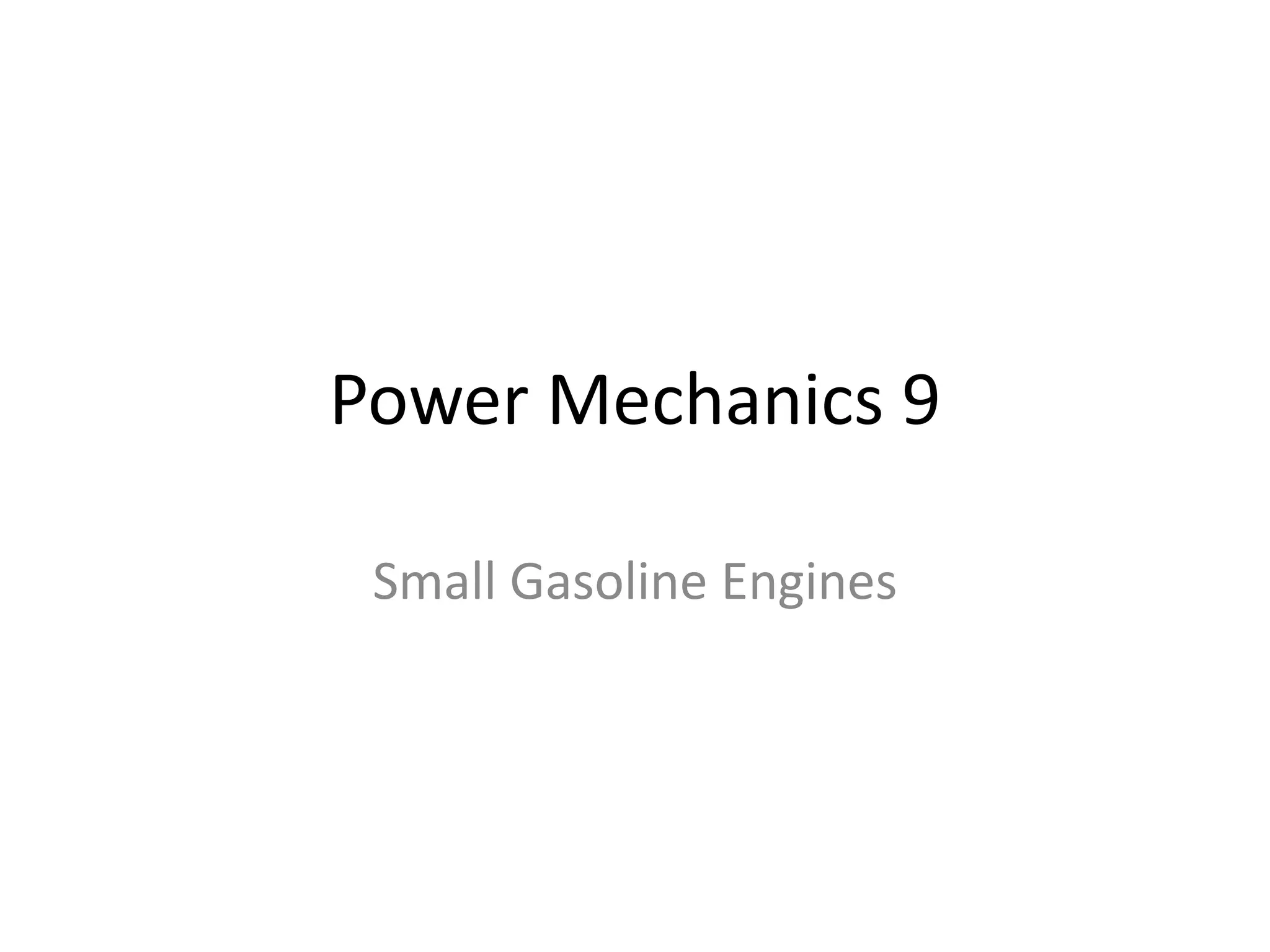 Intro to Power Mechanics 9 | PPTX